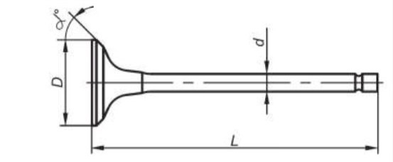 Set of 8 exhaust valves for Dacia Dokker 1.2 H5F petrol